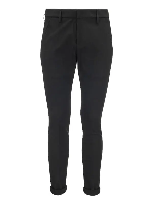 DONDUP Gaubert Slim Fit Jersey Trousers - Black