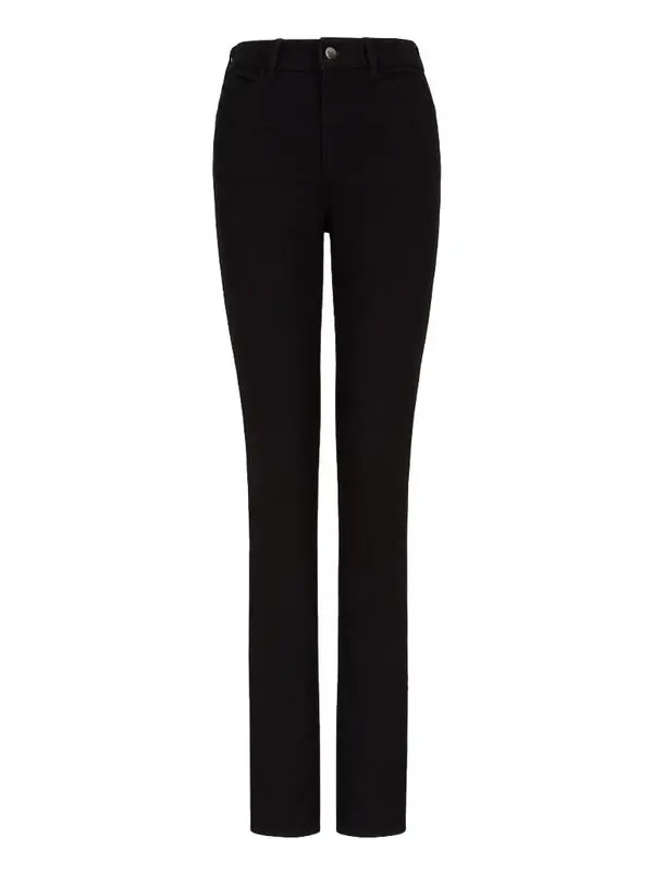 Emporio Armani Mid-rise Slim-fit Jeans - Black