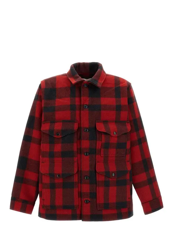 Filson Giacca Mackinaw Wool Cruiser - Rosso