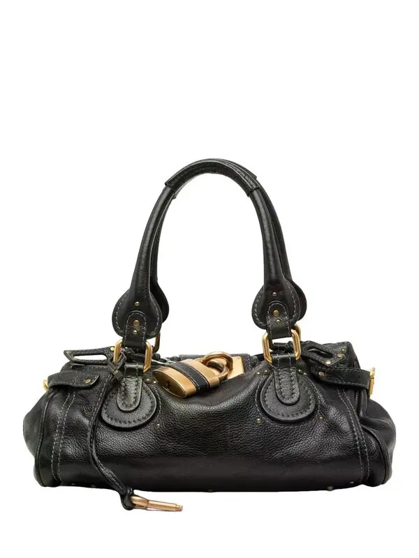 Chloé 2008 Leather Paddington Handbag - Black