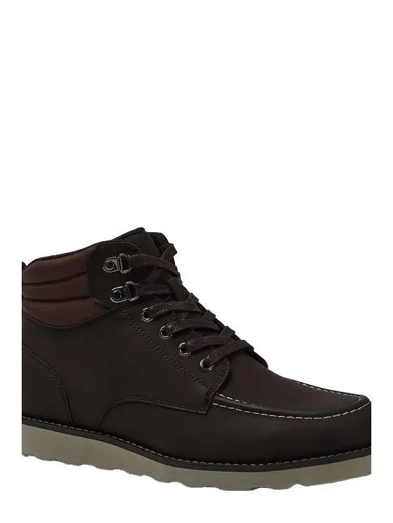 LANDS' END Casual Moc Toe Boots - Espresso
