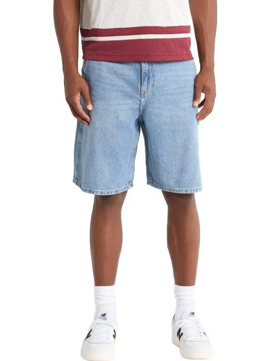 PACSUN Paulie Ii Extreme Baggy Denim Shorts - Medium Indigo