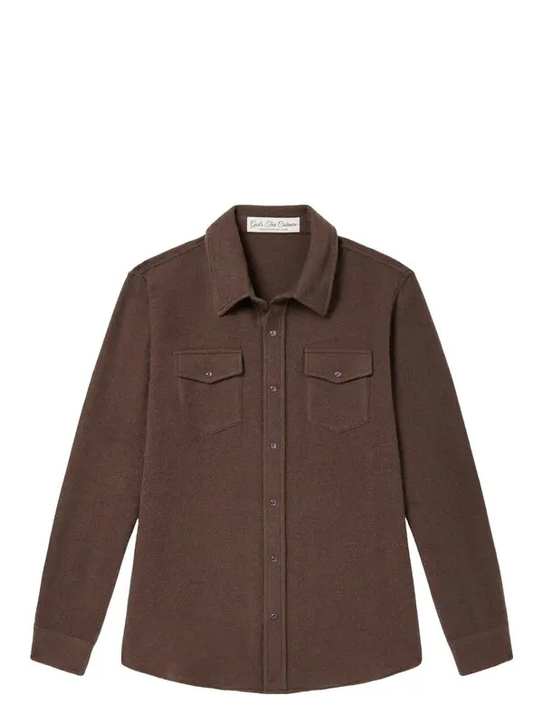 GOD'S TRUE CASHMERE Cashmere Shirt - Brown