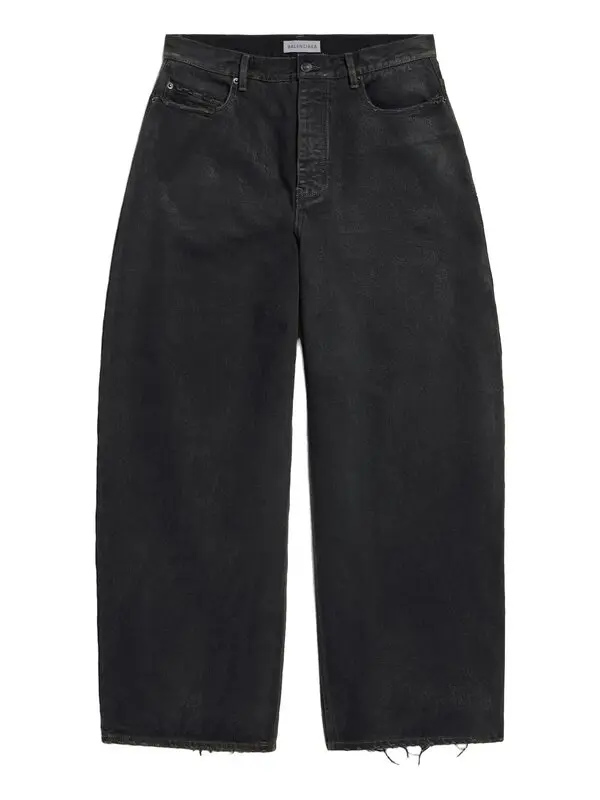 Balenciaga Relaxed Curved Jeans - Black