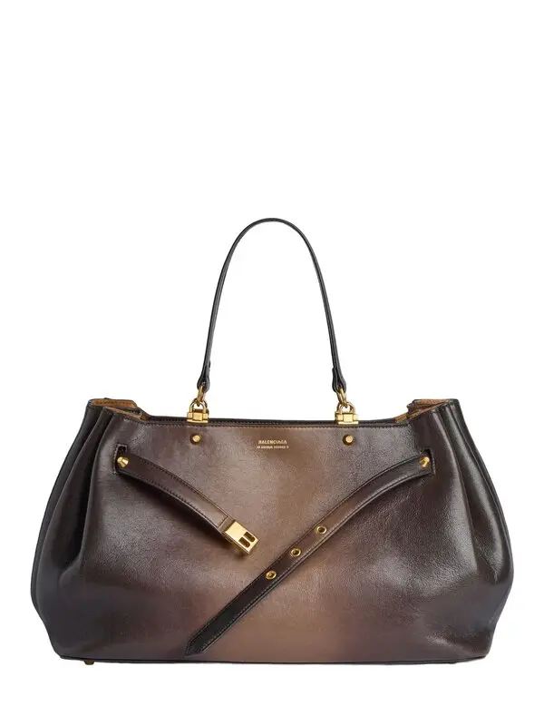 Balenciaga Fan Carry All Bag Medium - Brown