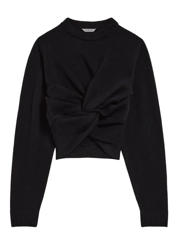 Balenciaga Crewneck Sweater - Black