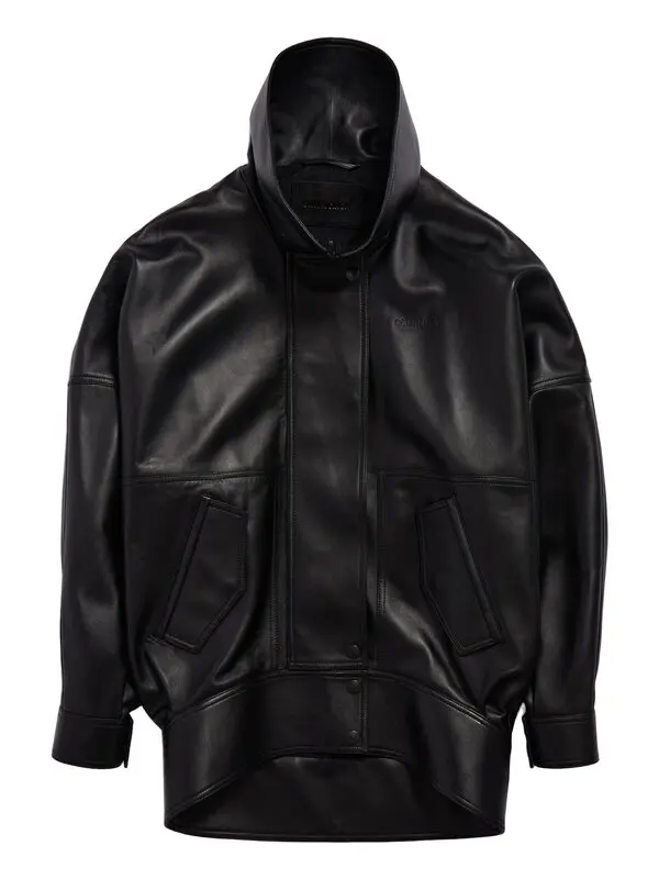 Balenciaga High Collar Bomber - Black