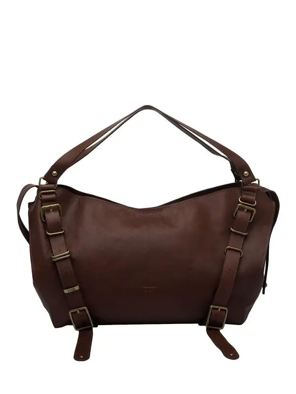 DIESEL® Large D-one Handbag - Brown