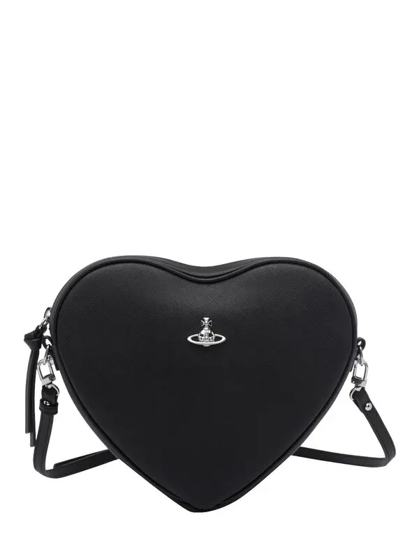 VIVIENNE WESTWOOD Alexa Heart Crossbody Bag - Black