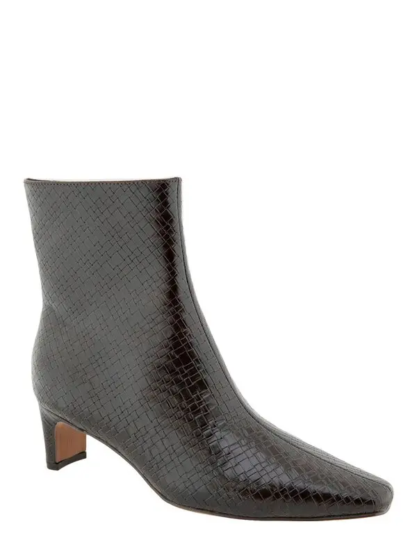 Splendid July Woven Leather Bootie - Spice