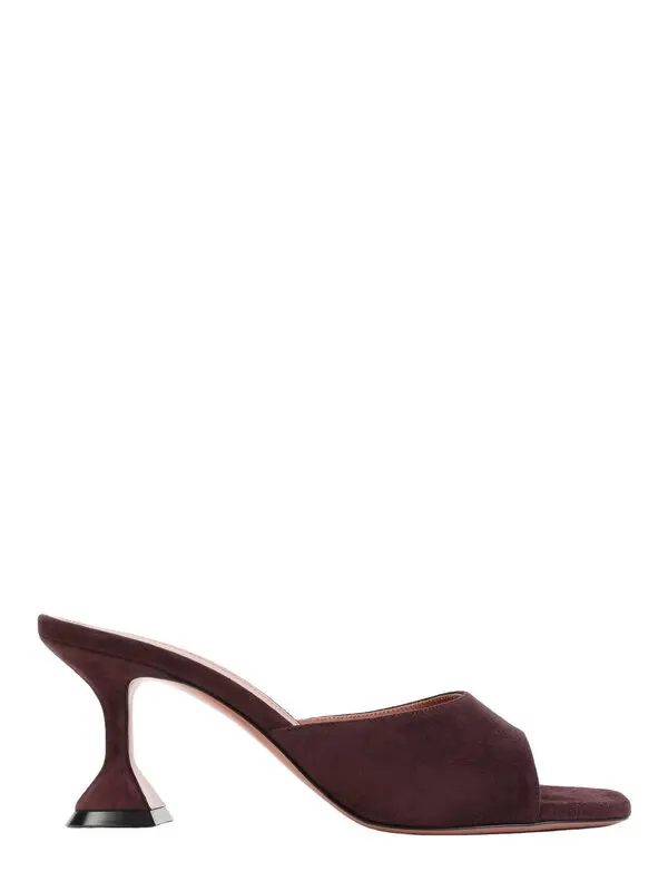 Amina Muaddi Lupita 70 Slippers - Red