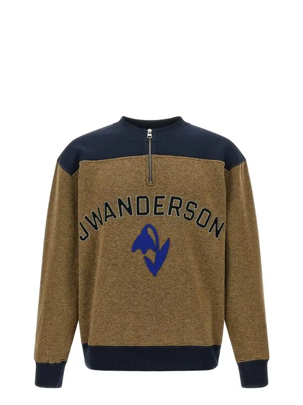 JW Anderson J.w.anderson Half-zip Sweatshirt - Multicolor