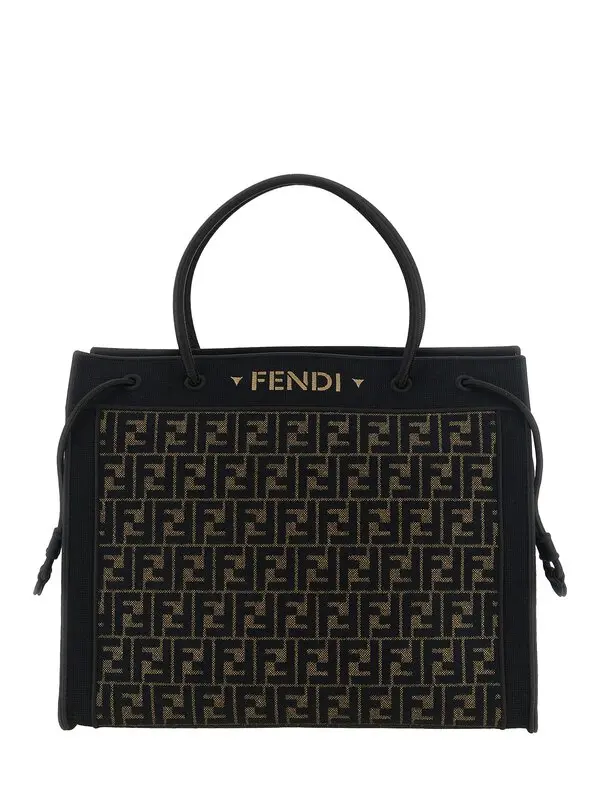 Fendi Magic' Large Shopping Bag - Brown