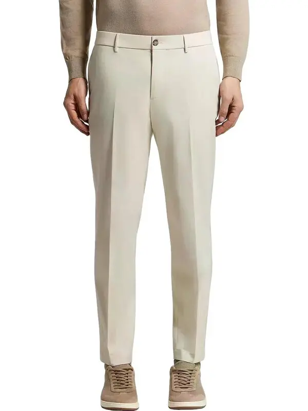 Peserico Pressed-crease Tailored Trousers - Neutrals