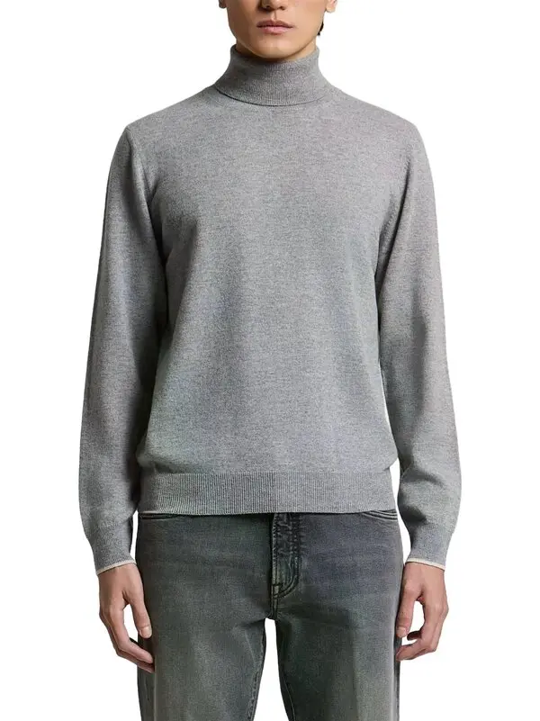 Peserico Roll-neck Sweater - Grey