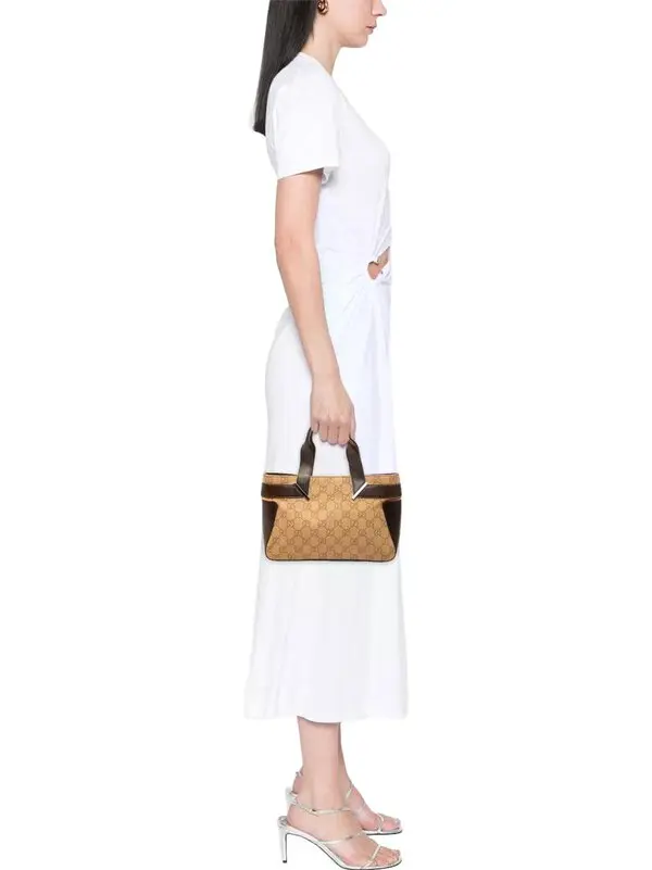Gucci 2000-2015 Gg Denim Handbag - Brown