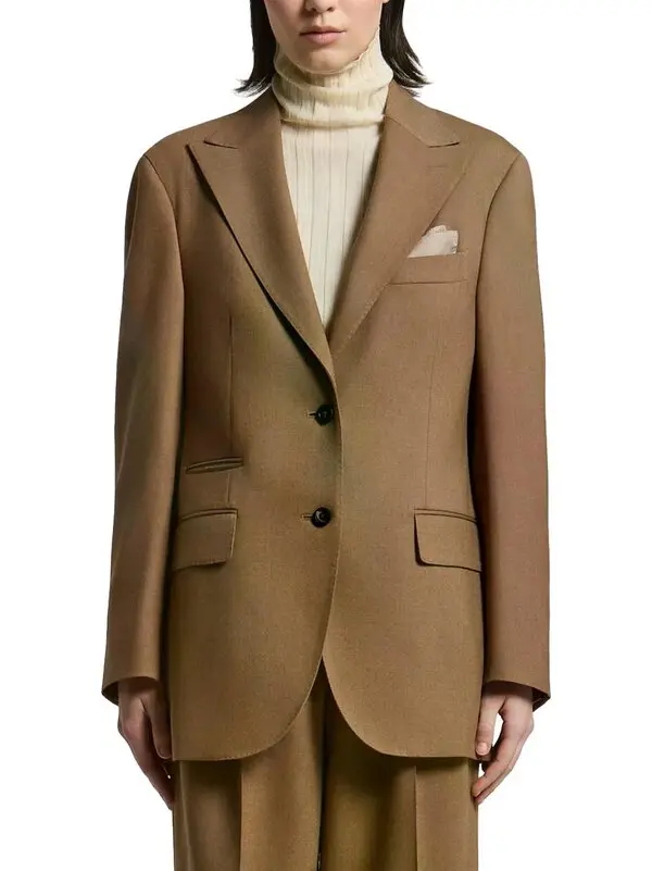 Peserico Single-breasted Blazer - Brown