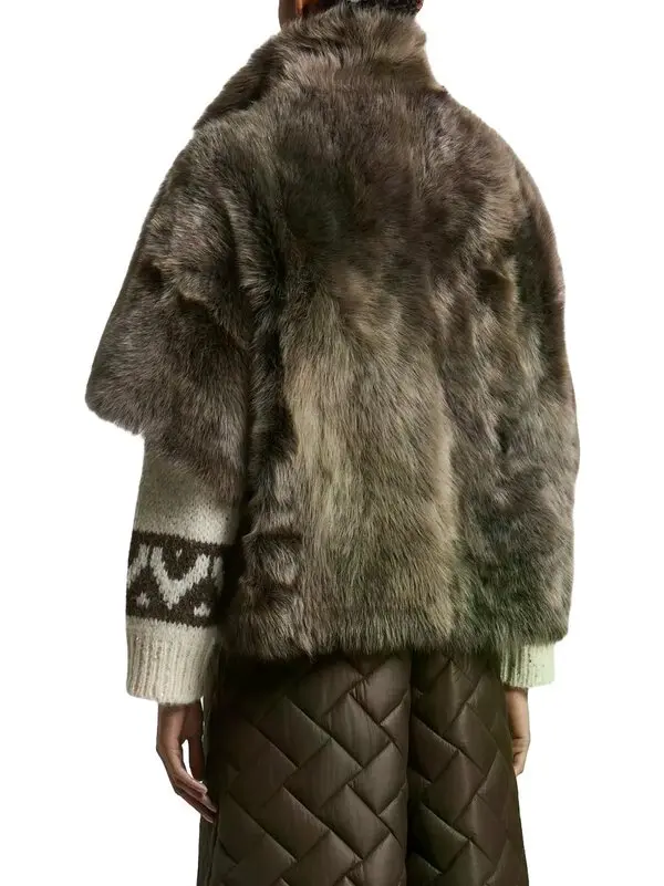 Peserico Reversible Faux-fur Jacket - Brown