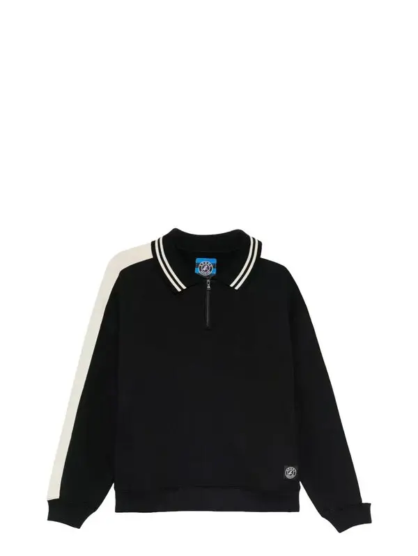 AGNES B. Half-zip Sweatshirt - Black