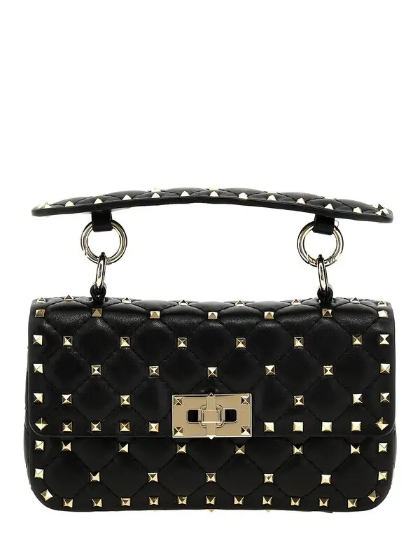 Valentino Garavani Rockstud Spike' Handbag - Black