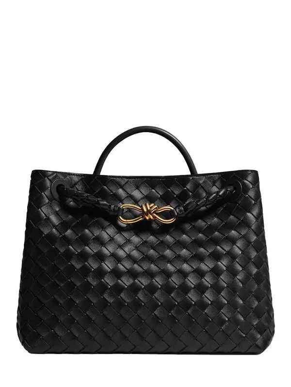 Bottega Veneta Medium Andiamo Bag - Black