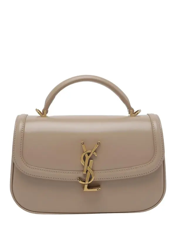Saint Laurent Mini Solferino Shoulder Bag - Cream