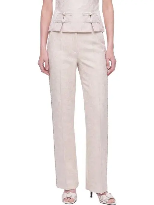 NOCTURNE High Waist Fluid Trousers - Ivory