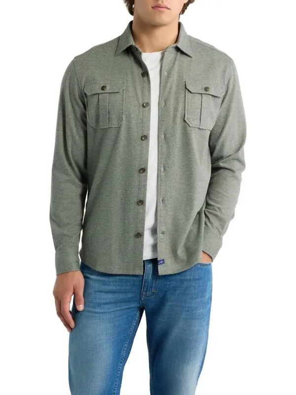 Johnnie-o Sequoia Flannel Lodge Shirt - Forest