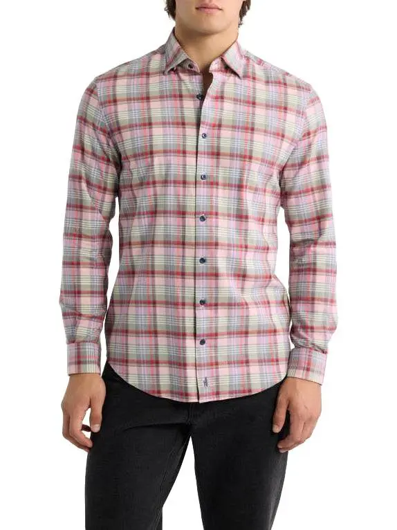 Johnnie-o Rover Plaid Long Sleeve Button-up Shirt - Cabo
