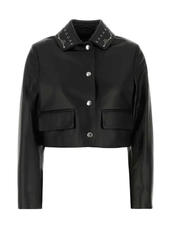 Marni Studded Leather Jacket - Black