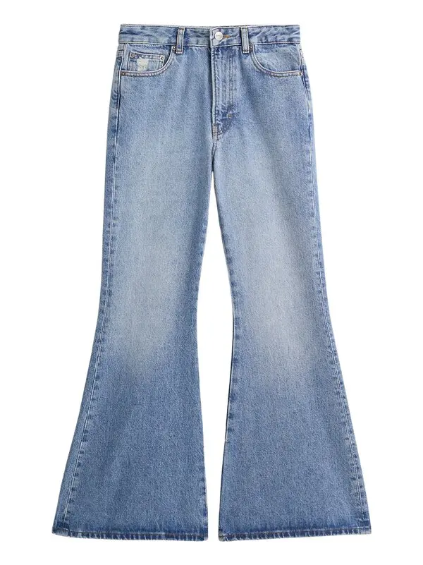 COACH Restored Denim Boot Cut Jeans - Blue