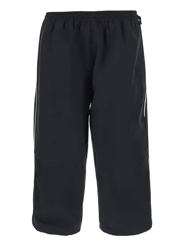 Gucci Black Bermuda Shorts With Elasticated Waist In Cotton Blend For - Multicolor