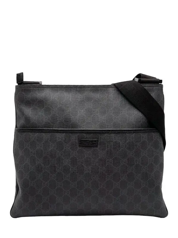 Gucci 2000-2015 Gg Supreme Crossbody Bag - Black