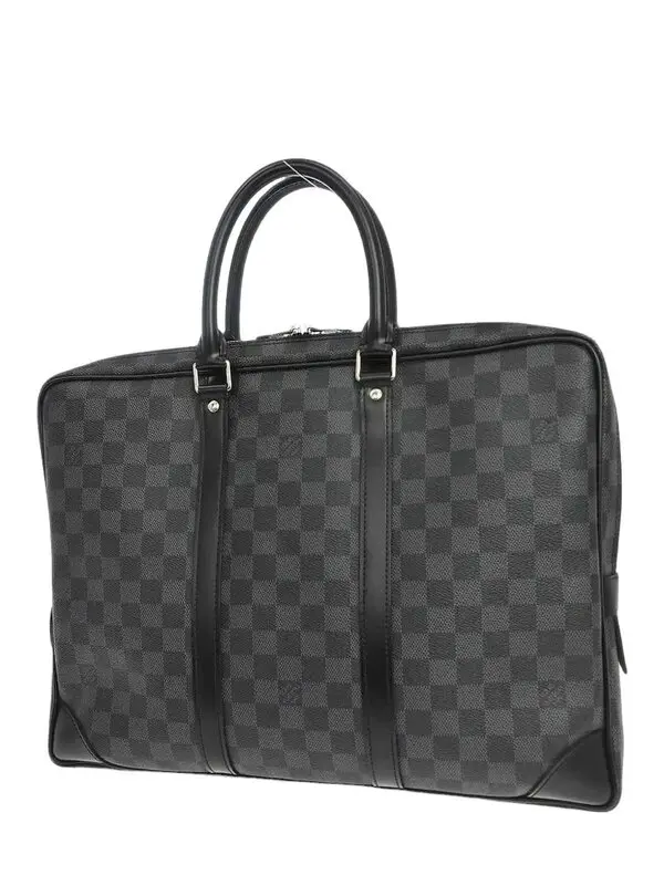 LOUIS VUITTON 2011 Damier Porte Documents Voyage Handbag - Grey