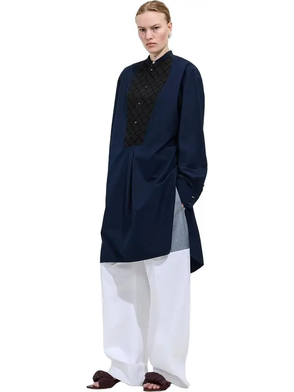 Bottega Veneta Cotton Poplin Top - Double Black