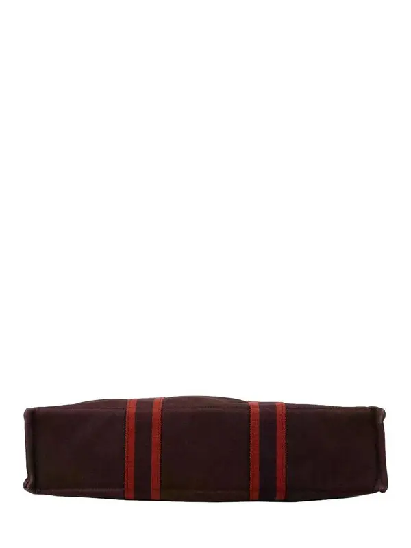 Hermès 1990-2010 Canvas Fourre Tout Mm Tote Bag - Red