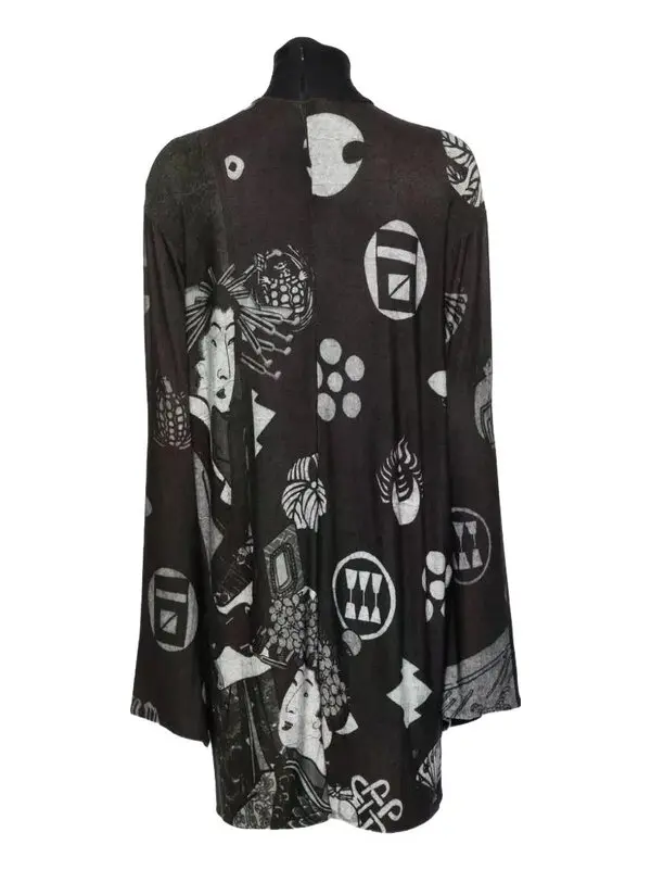 BARBARA BOLOGNA Graphic-print High-neck T-shirt - Black