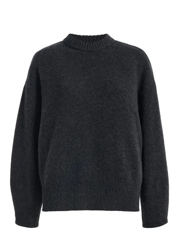 DL1961 Elise Cashmere Crewneck Sweater - Grey