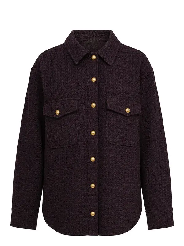 DL1961 Addison Overshirt - Brown
