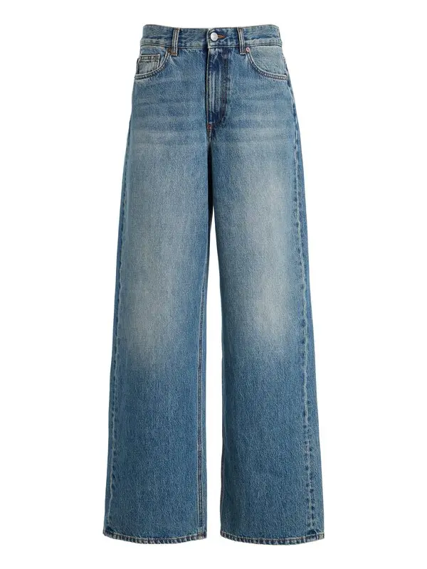 HOUSE OF DAGMAR Baggy Fit Jeans - Blue