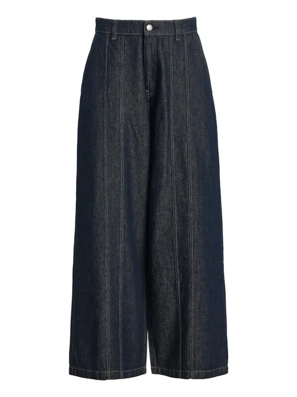 DL1961 Dl Aura Becca Low-slung Wide Leg Baggy Jeans - Black