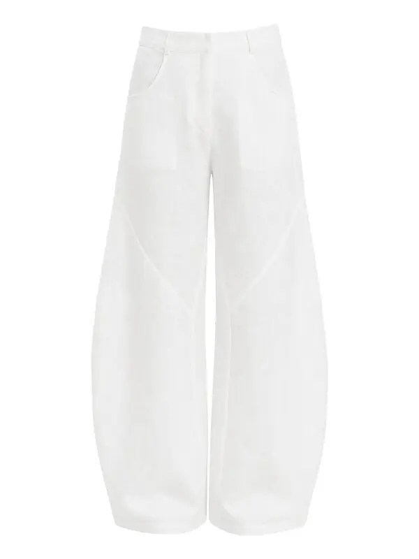 CURATORIA Duna Linen Pants - Ivory