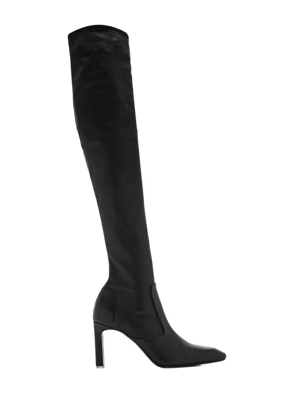 TOTEME Over-the-knee Leather Boots - Black