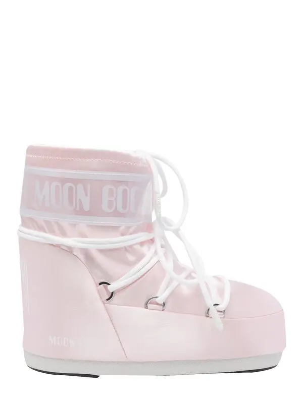 Moon Boot Icon Low Pearly Booties - Pink