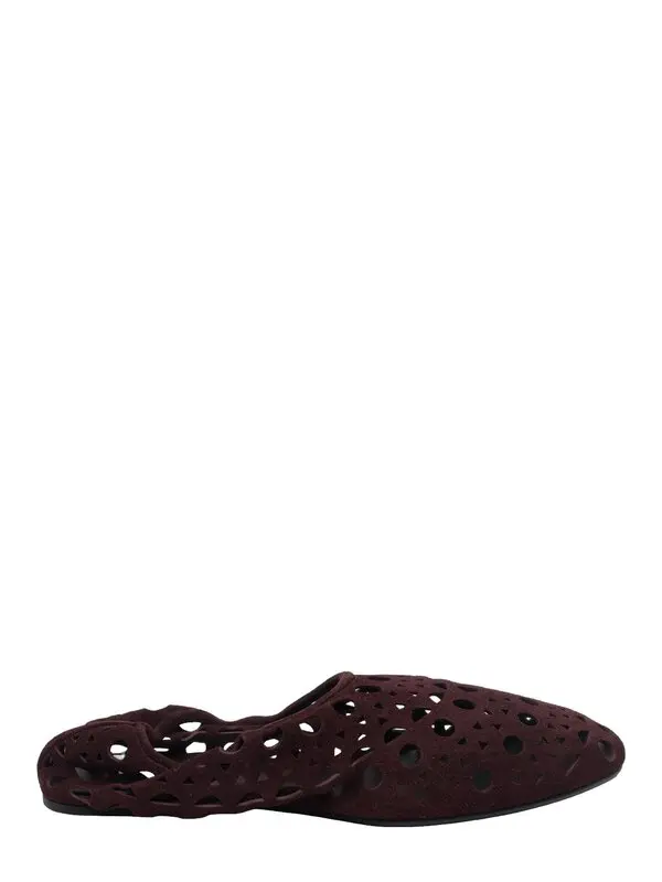 Alaïa Suede Vienne Flats - Red