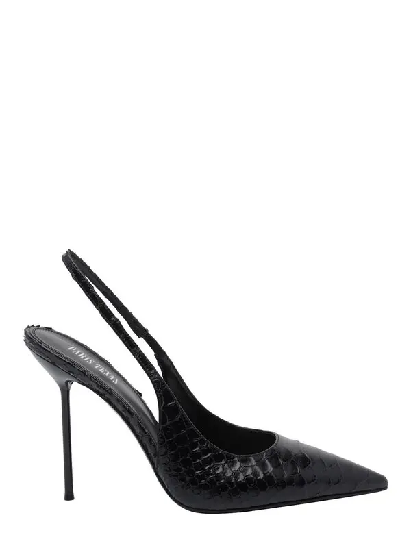 Paris Texas Lidia Pump Slingback - Black