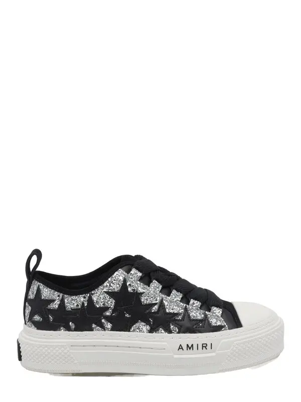 Amiri Glitter Star Court Sneakers - Gray