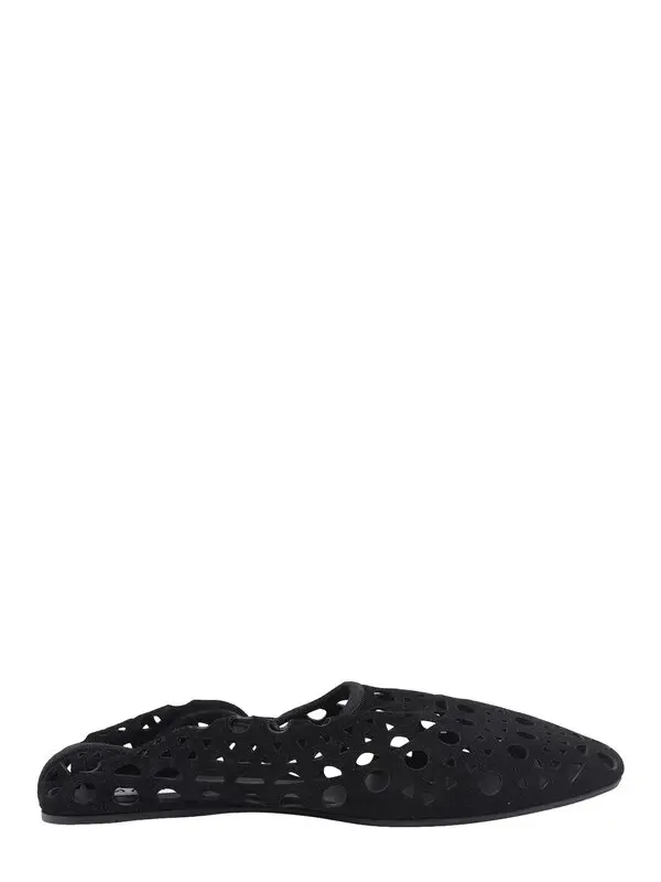 Alaïa Vienne Suede Slippers - Black