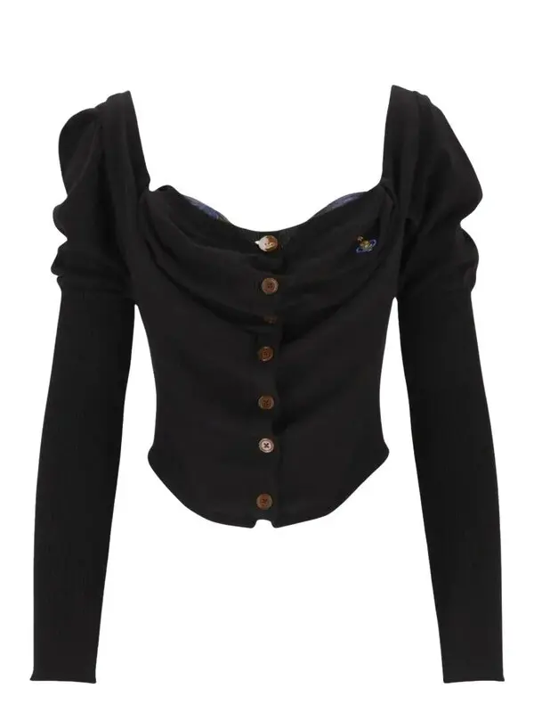VIVIENNE WESTWOOD Bea Corset Cardigan - Black