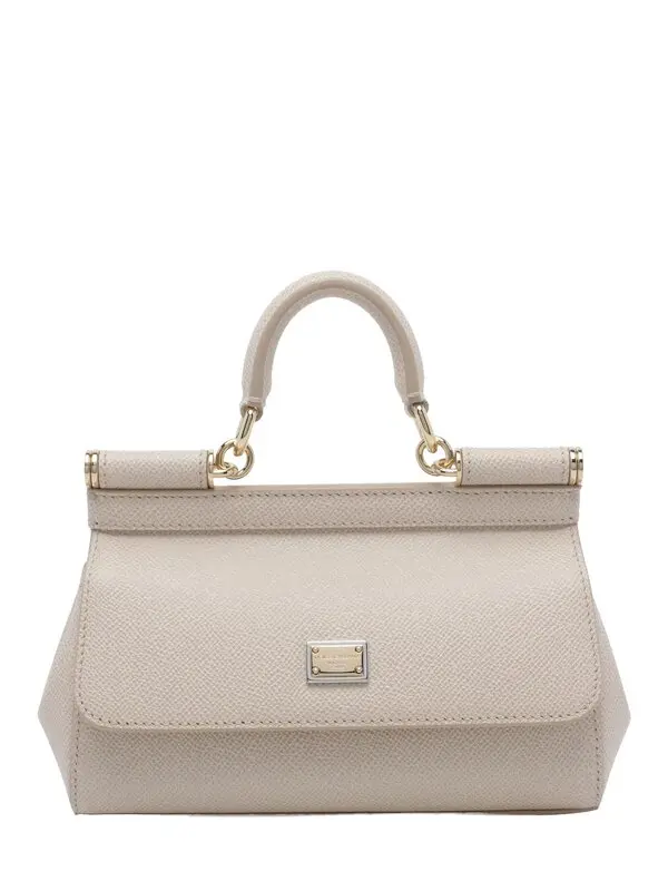 Dolce & Gabbana Small Sicily Handbag - Cream